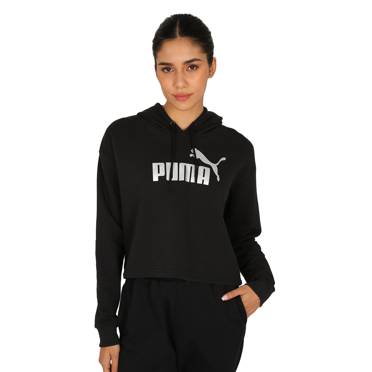 Buzo Puma Ess Metallic Logo Cropped | StockCenter